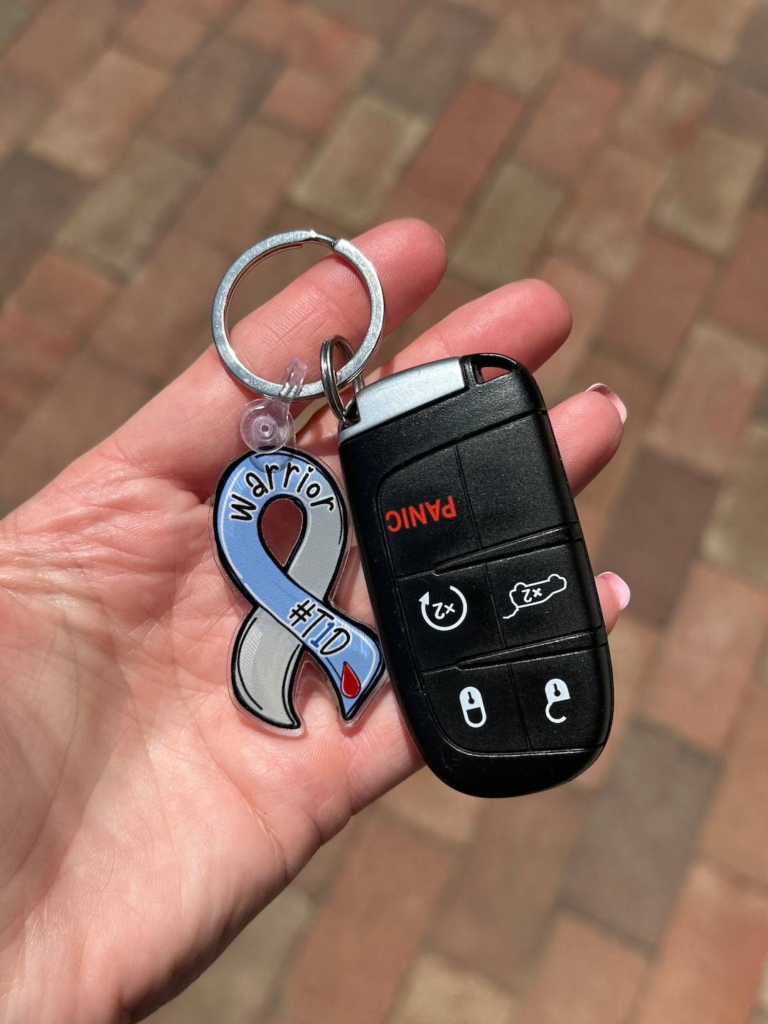 Type 1 One Diabetic Keychain for Keys, Kids Backpack, Supply Bag, Case ...