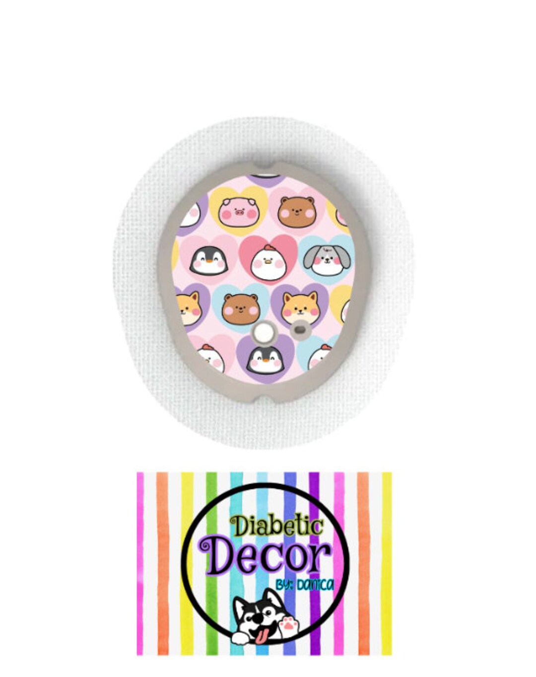 G7/ Hearts & Cute Animals G7 Single Sticker /dexcom G7 Stickers ...