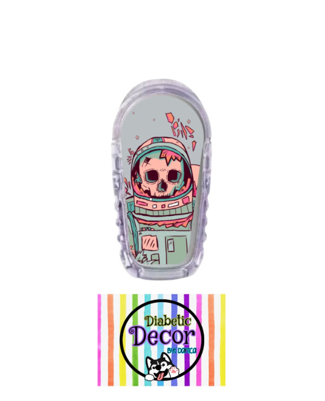 G6/ Space Skeleton Single Sticker / Dexcom G6 Stickers, Diabetes ...