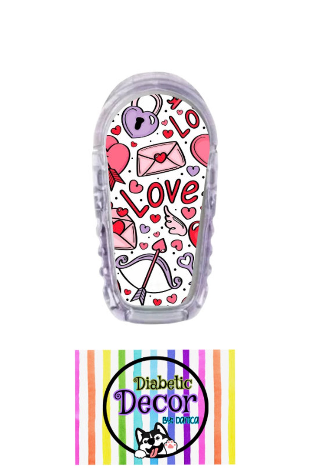 G6/ Love Single Sticker / Dexcom G6 Stickers, Diabetes Stickers, Dexcom ...