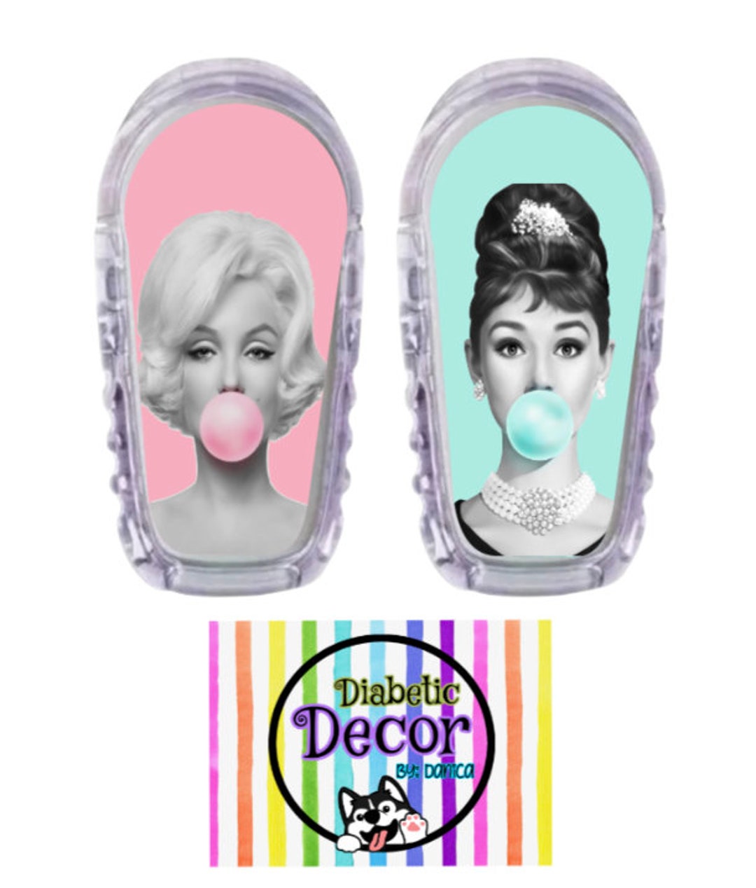 G6/ Bubble Gum 2 Pack / Dexcom G6 Stickers, Diabetes Stickers, Dexcom ...