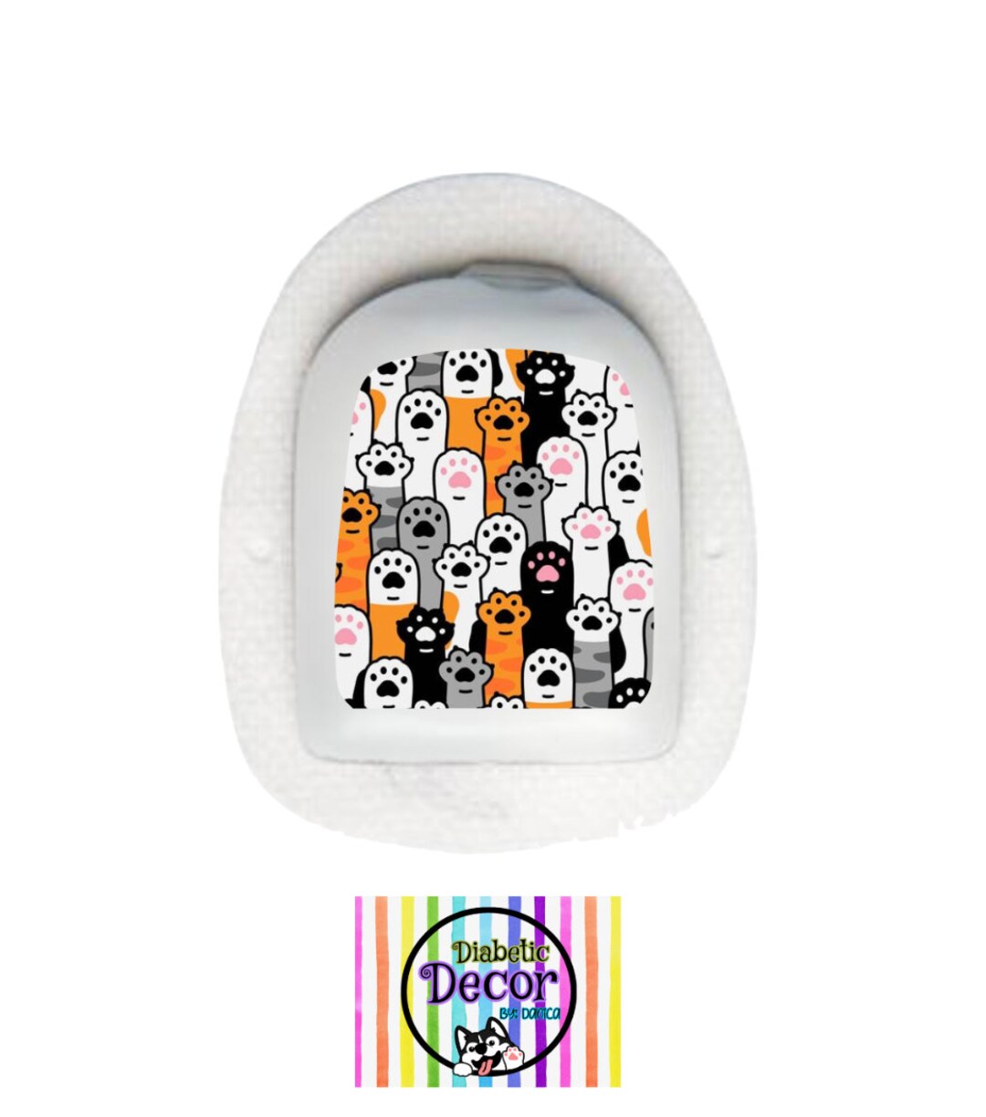 Omnipod Purr-fect Paws Single /omnipod Sticker/ Diabetes Stickers ...