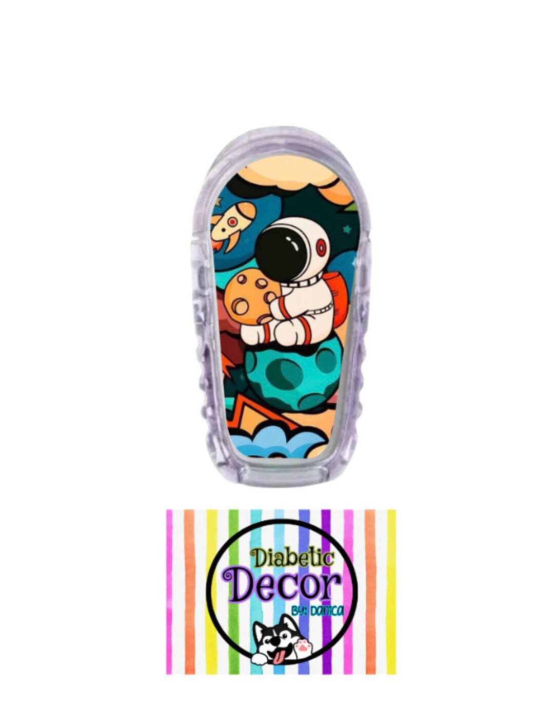 G6/ Astronaut Single Sticker / Dexcom G6 Stickers, Diabetes Stickers ...