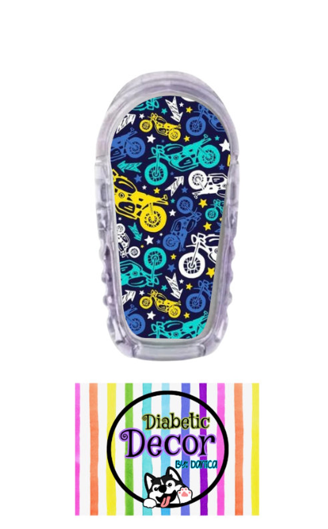 G6/ Dirt Bikes Single Sticker / Dexcom G6 Stickers, Diabetes Stickers ...