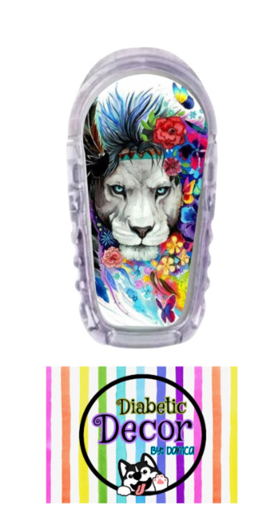 G6/ Lion Single Sticker / Dexcom G6 Stickers, Diabetes Stickers, Dexcom ...