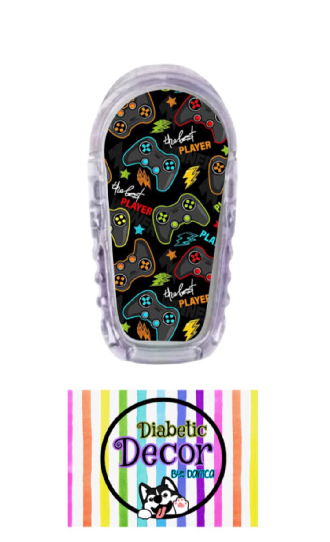 G6/ Gamer Single Sticker / Dexcom G6 Stickers, Diabetes Stickers ...