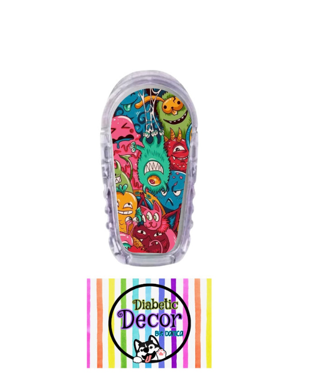 G6/ Silly Monsters Single Sticker / Dexcom G6 Stickers, Diabetes ...