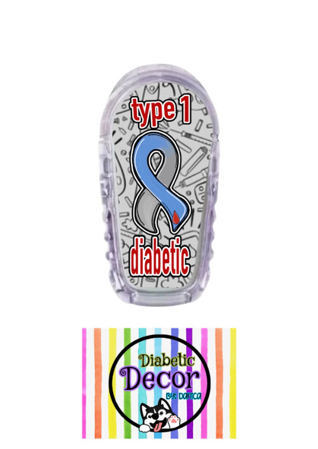 G6/ Type 1 Diabetic Single Sticker /dexcom G6 Stickers, Diabetes ...