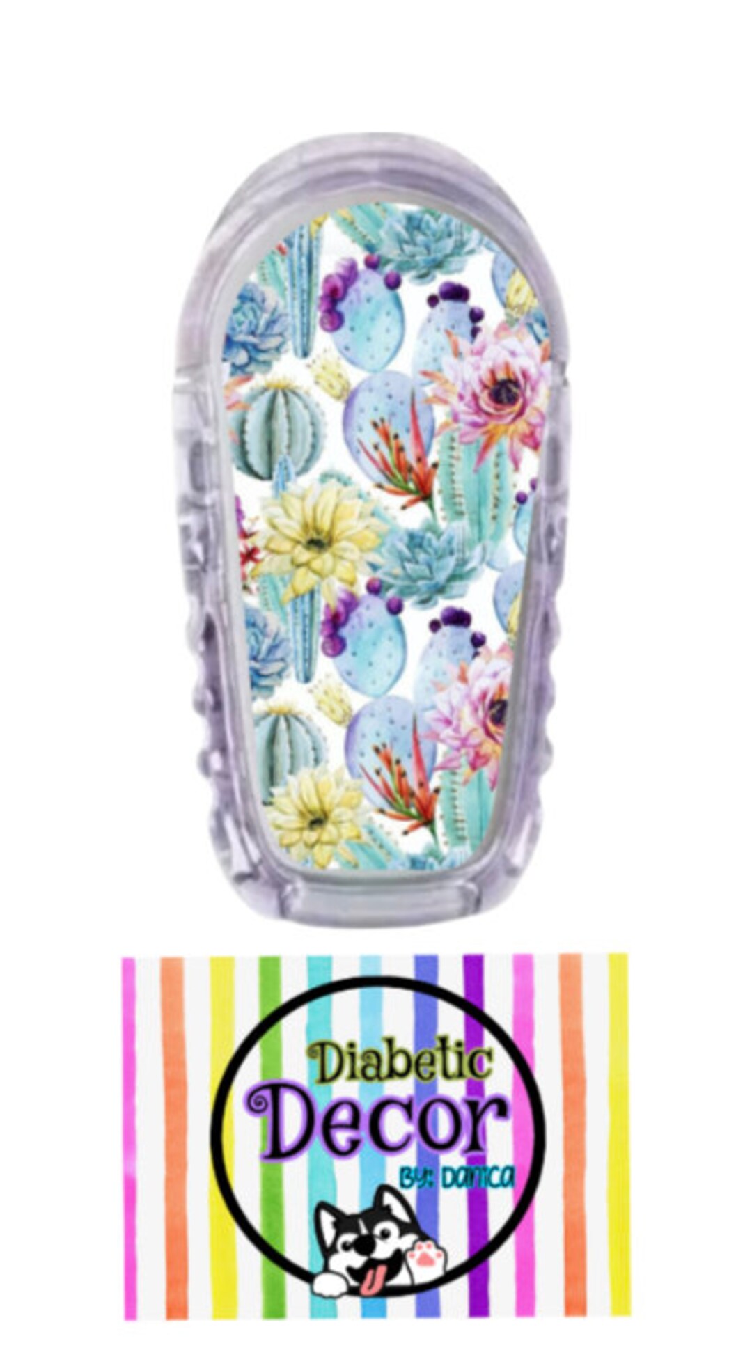 G6/ Succulent Single Sticker / Dexcom G6 Stickers, Diabetes Stickers ...