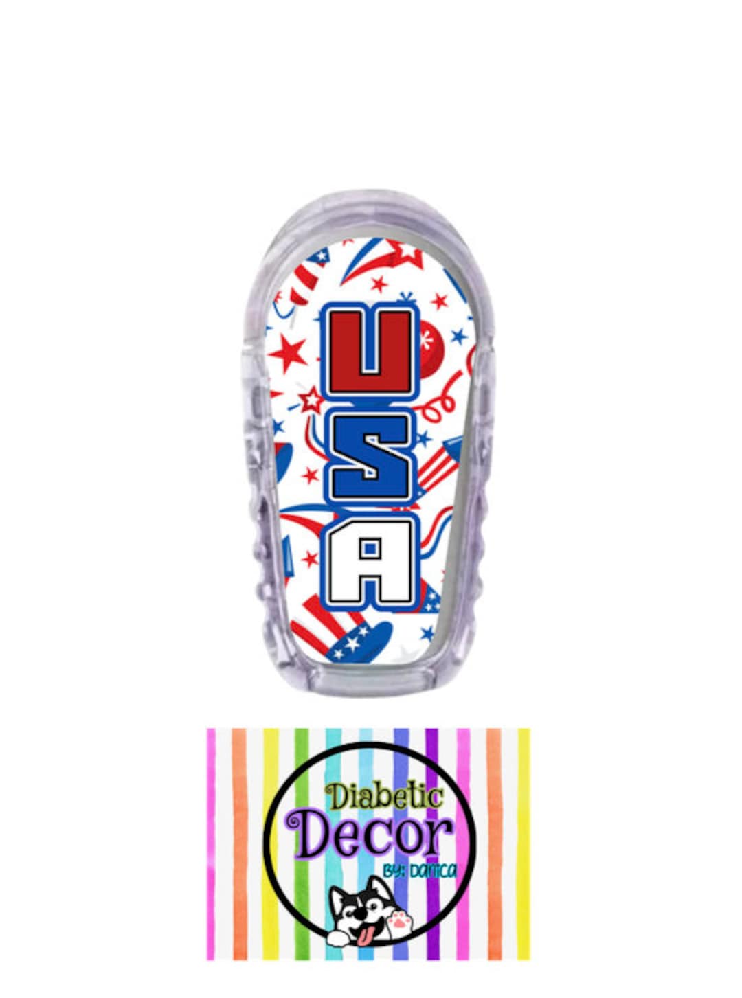 G6/ USA Single Sticker/dexcom G6 Stickers,diabetes Stickers,dexcom ...