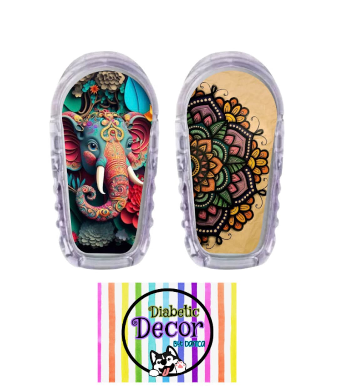 G6/ Serenity 2 Pack / Dexcom G6 Stickers, Diabetes Stickers, Dexcom ...