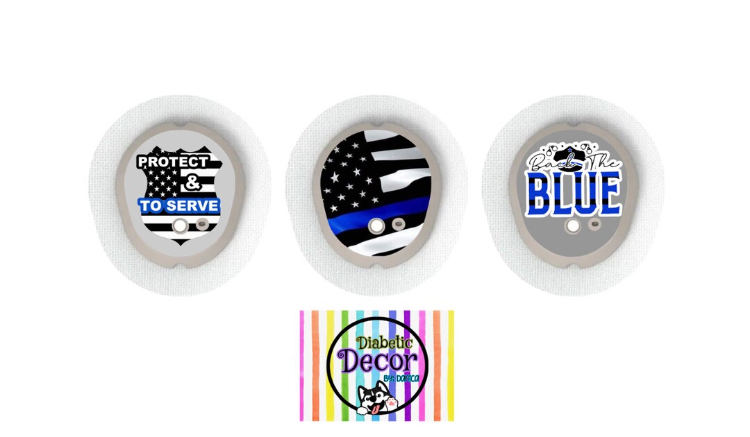 G7/ Police 3 Pack / Dexcom G7 Stickers, Diabetes Stickers, Dexcom ...