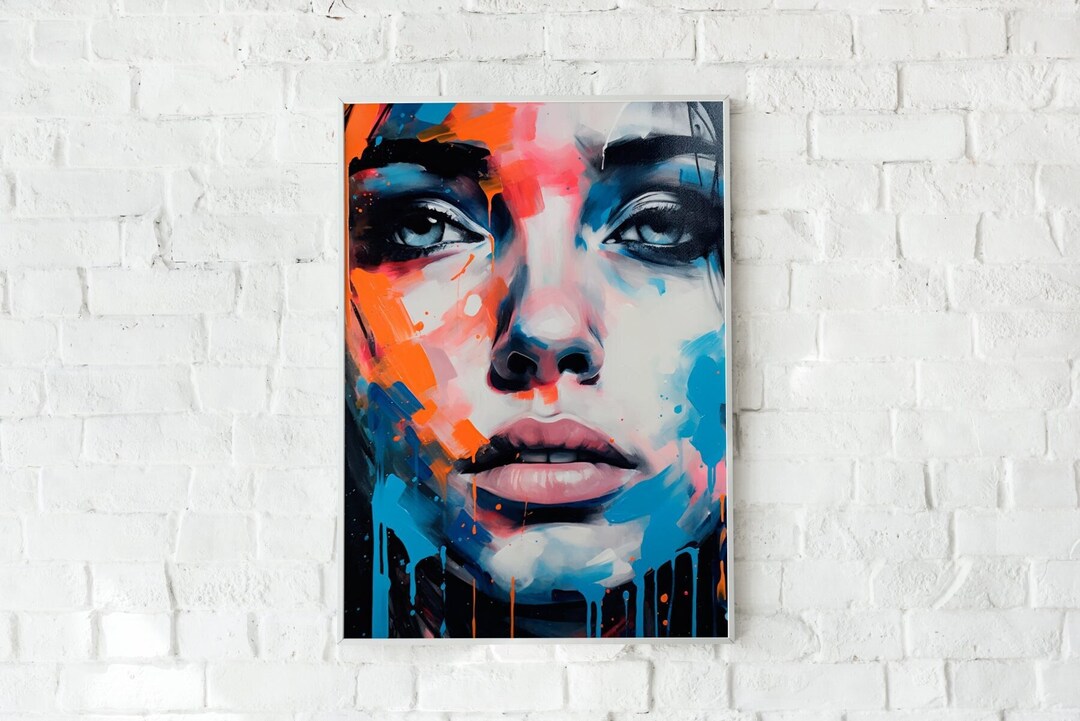 Face Dripping Paint Digital Download - Etsy