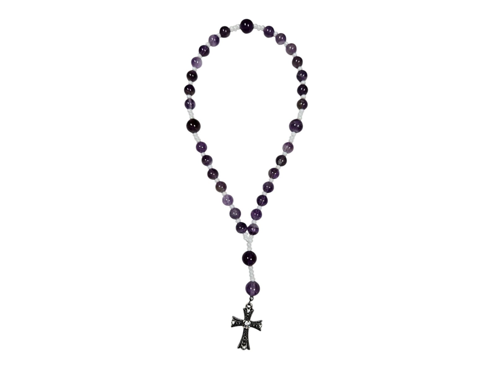 Episcopal Prayer Beads Handmade Green Aventurine or Amethyst Beads ...