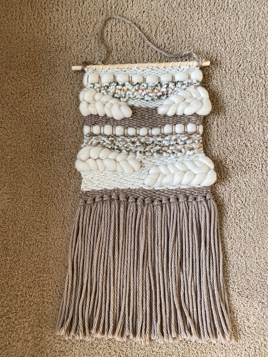 Woven Wall Hanging, Handwoven Tapestry, Fiber Art, Custom Weaving ...