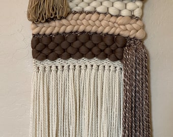 Woven Wall Hanging, Handwoven Tapestry, Fiber Art, Custom Weaving ...