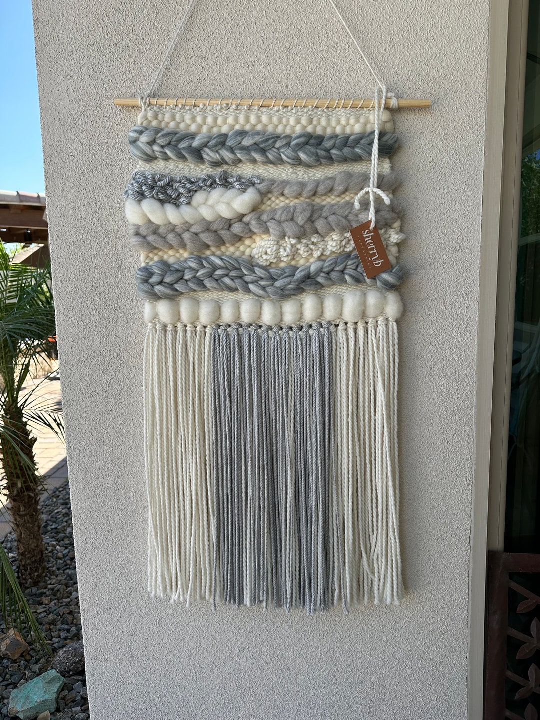 Woven Textile Art, Woven Tapestry, Handwoven Fiber Art, Modern Tapestry ...