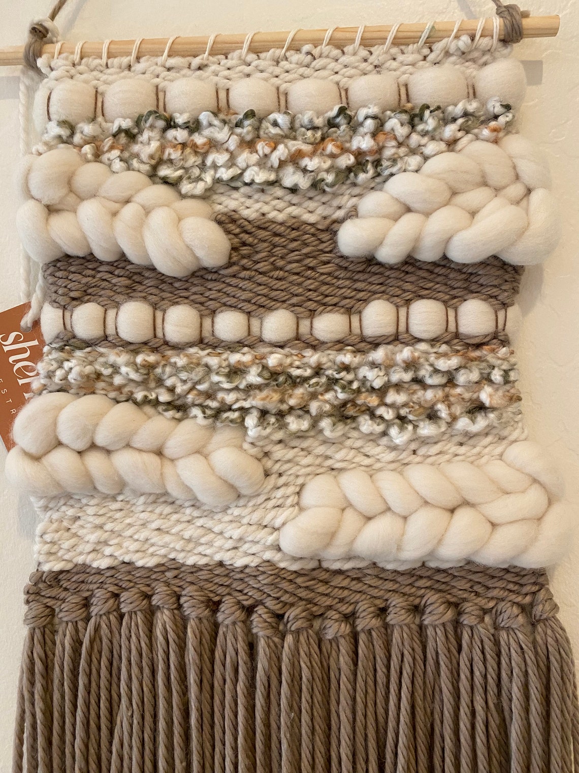 Woven Wall Hanging, Handwoven Tapestry, Fiber Art, Custom Weaving ...