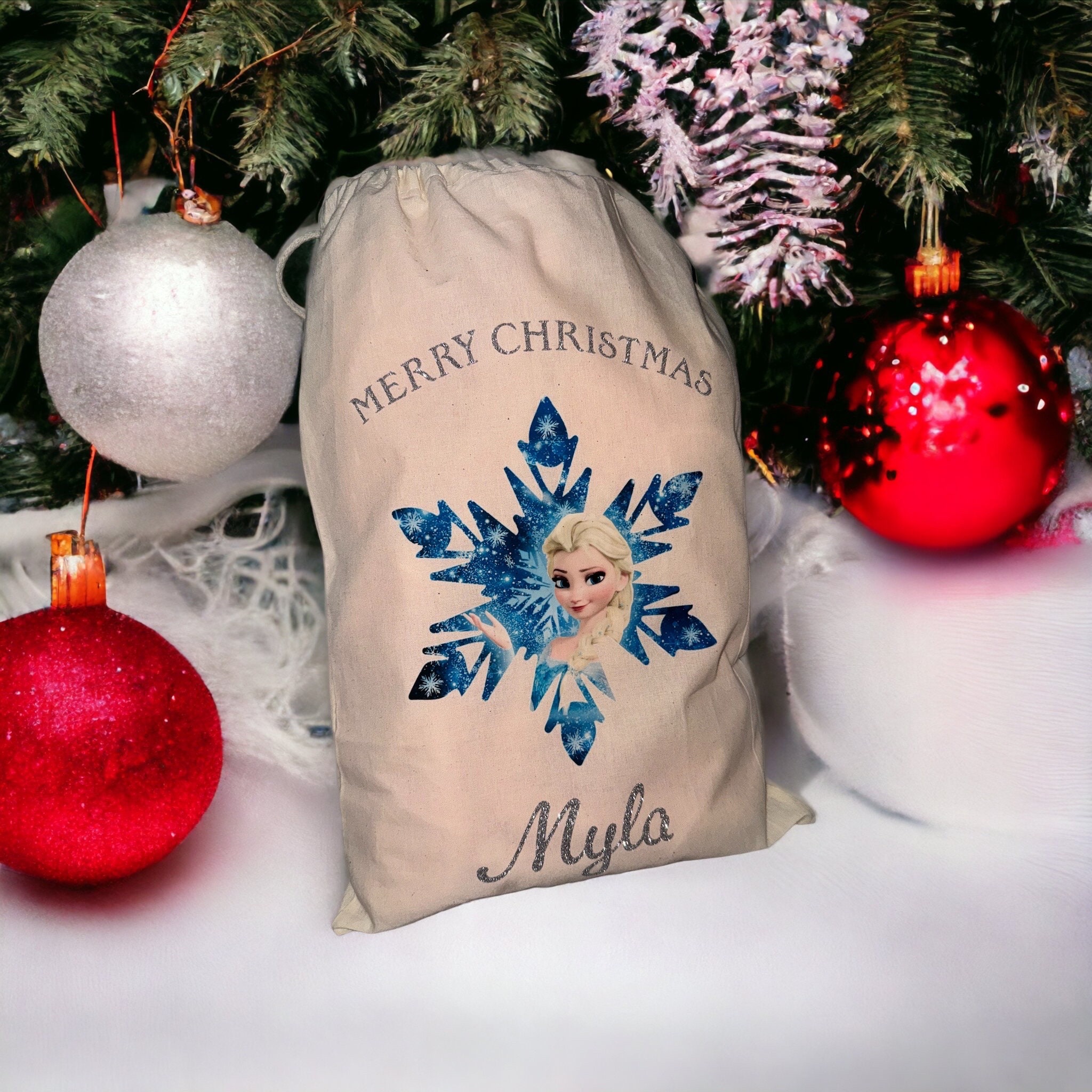 Stitch Elsa Frozen Bluey Dog Personalised Santa Sack - Etsy UK