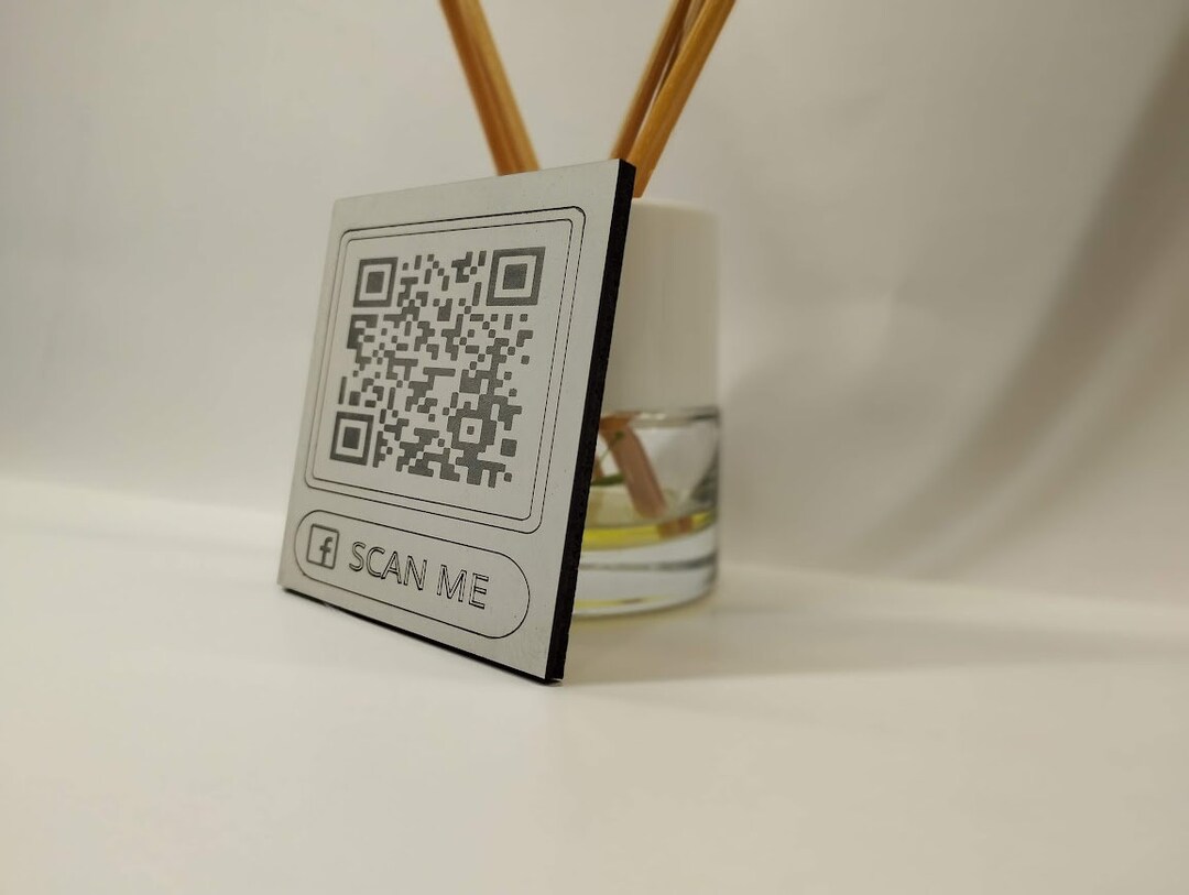 QR Code Sign Custom QR Code Social Media QR Code Sign Business Sign ...