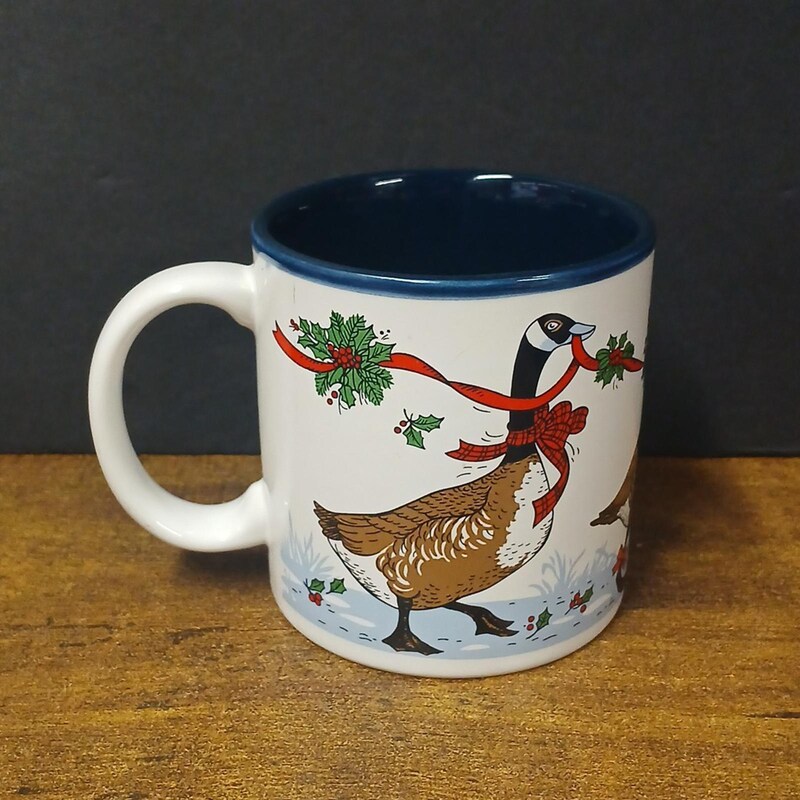 Vintage Christmas Geese Mug - Etsy Canada