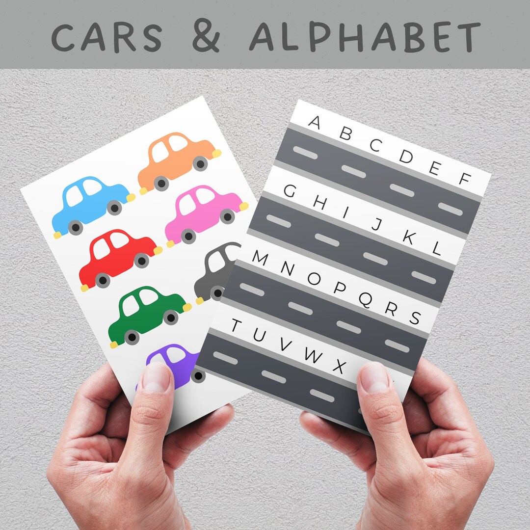 Alphabet Car Activity | Printable | Letters| Worksheet | Kids ...
