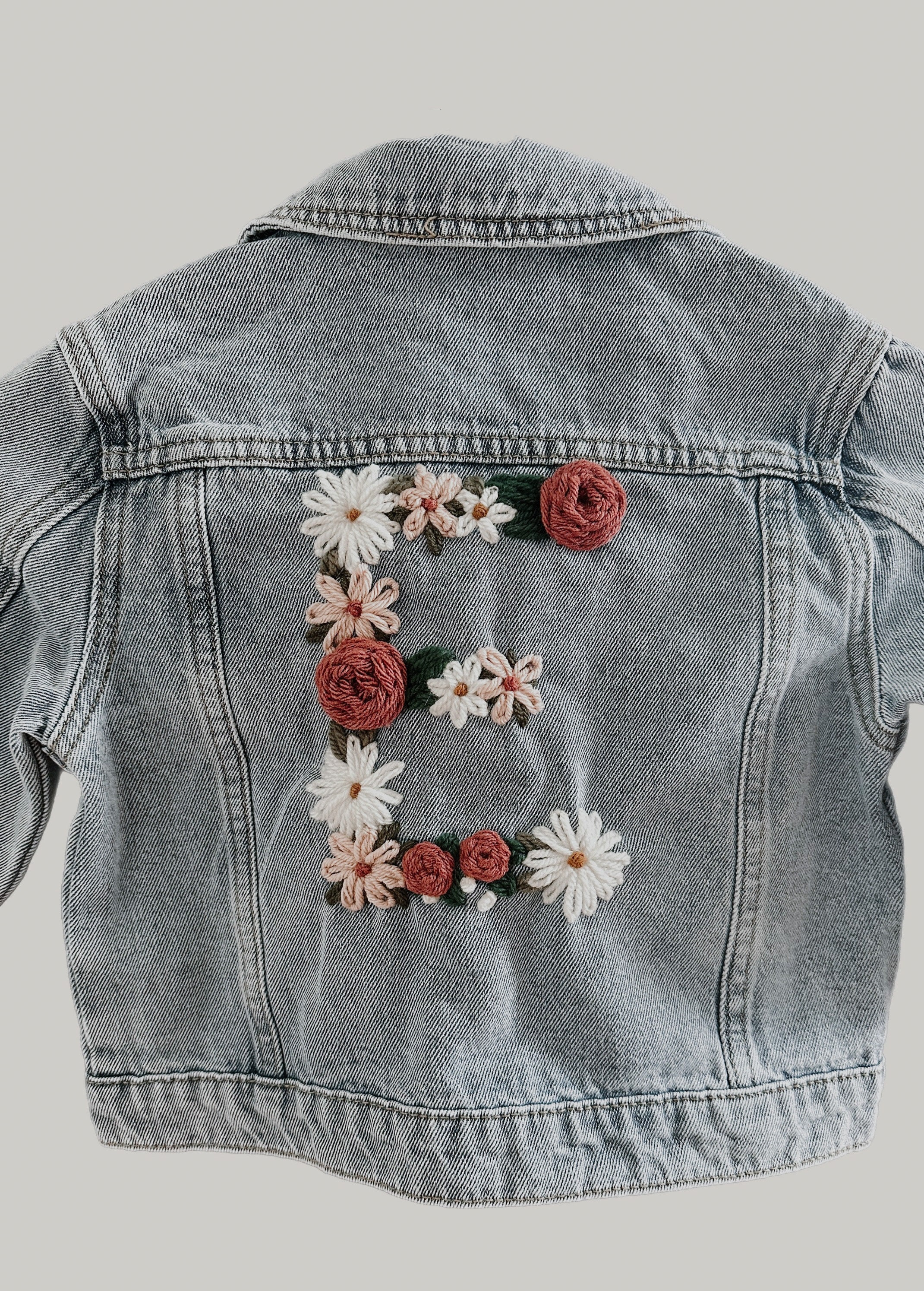 Floral Embroidered Jacket - Etsy Floral Embroidered Jacket - Etsy