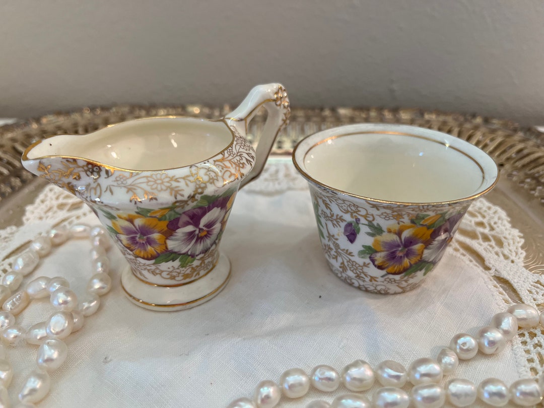 James Kent Longton Creamer and Sugar - Etsy