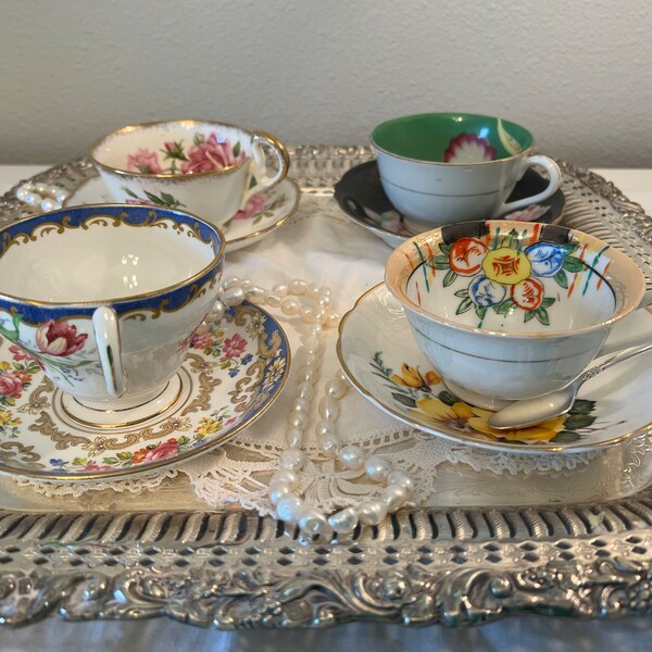 Mismatched Teacup - Etsy