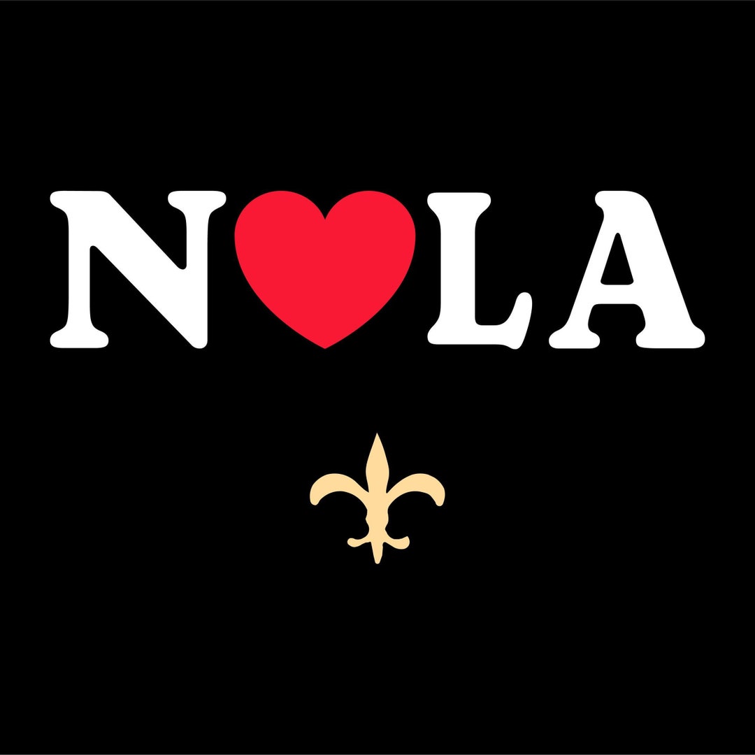 NOLA Png Svg Eps, Nola Heart Png Svg Eps, Support Never Forget NOLA ...