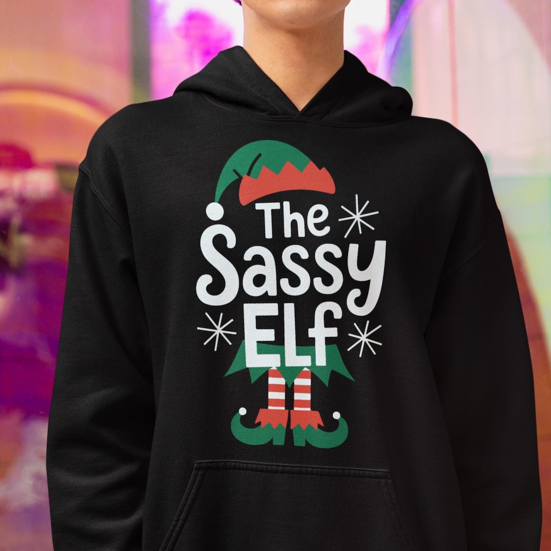 The Sassy Elf Svg Png Jpg Eps, the Sassy Elf Xmas Funny Christmas ...