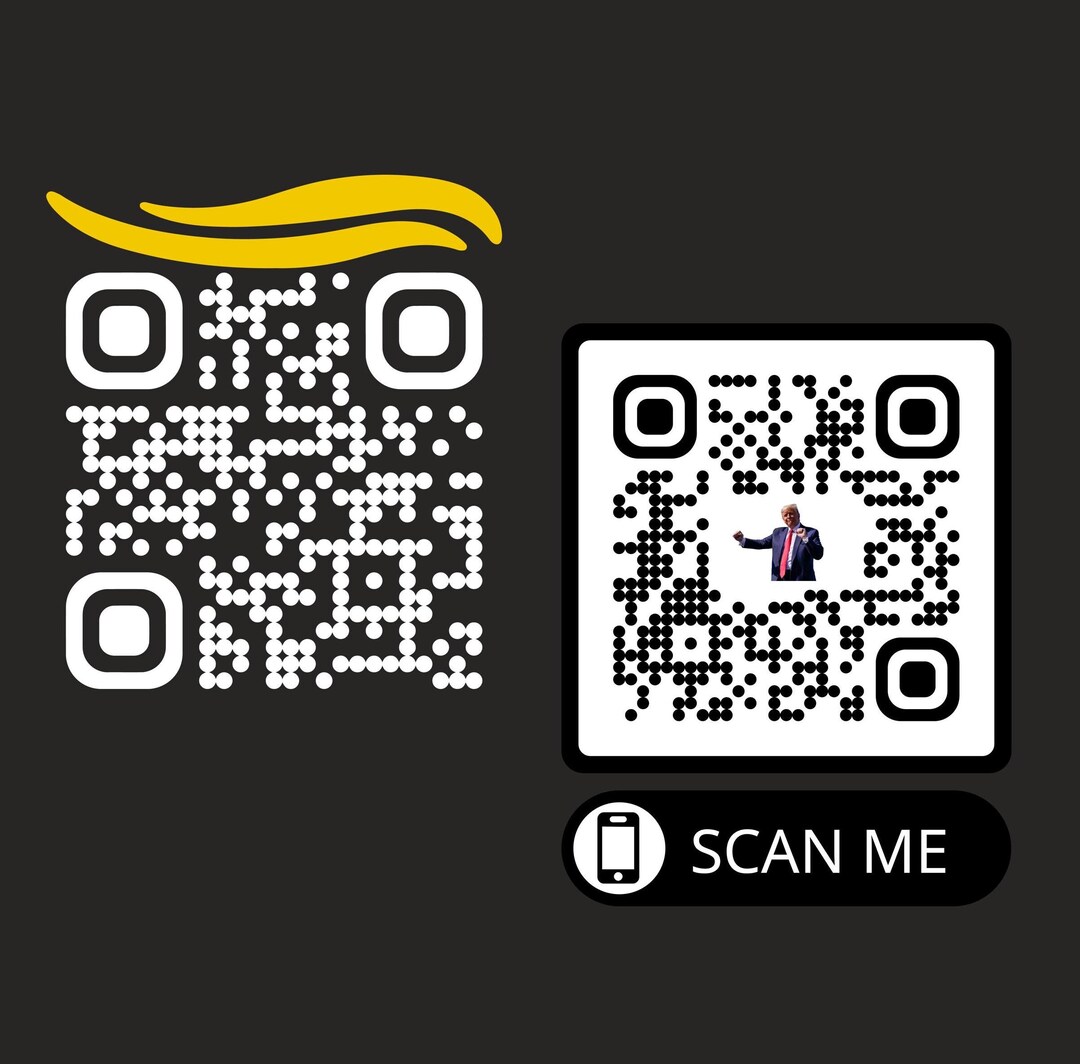 QR President Trump Dance Code Png Svg Jpg, 45/47 Trump Dancing Code Png ...
