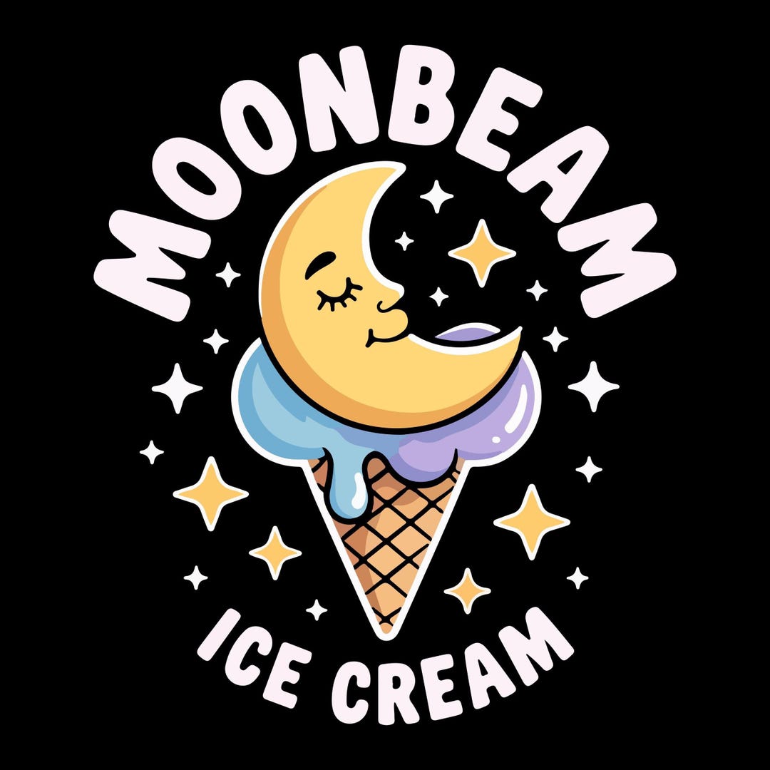 Moonbeam Ice Cream PNG, Moon Space Dessert Png, Mr Electric Blue Png ...