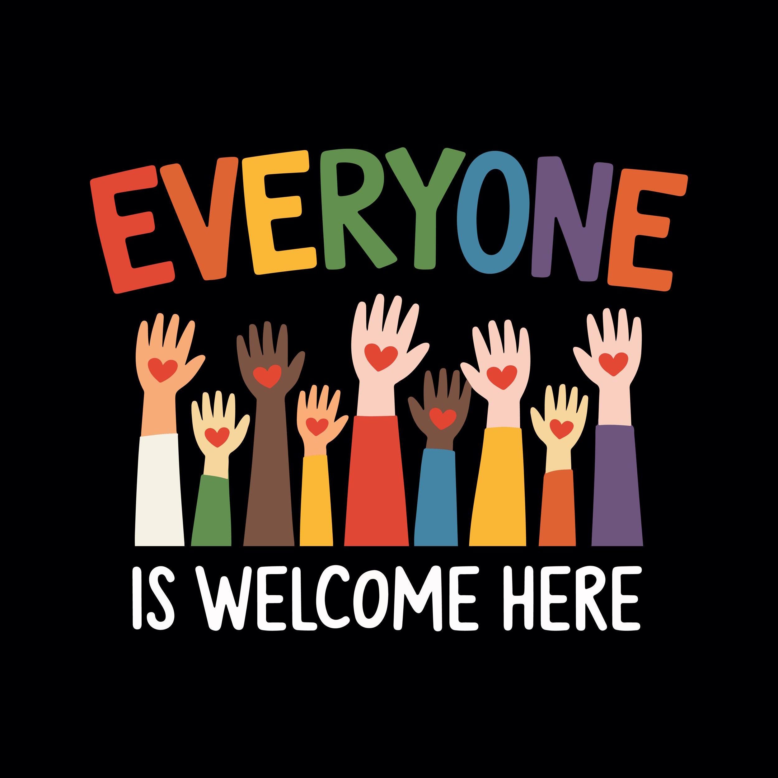 Everyone is Welcome Here Png Svg Eps: Inclusive Education (digital File ...