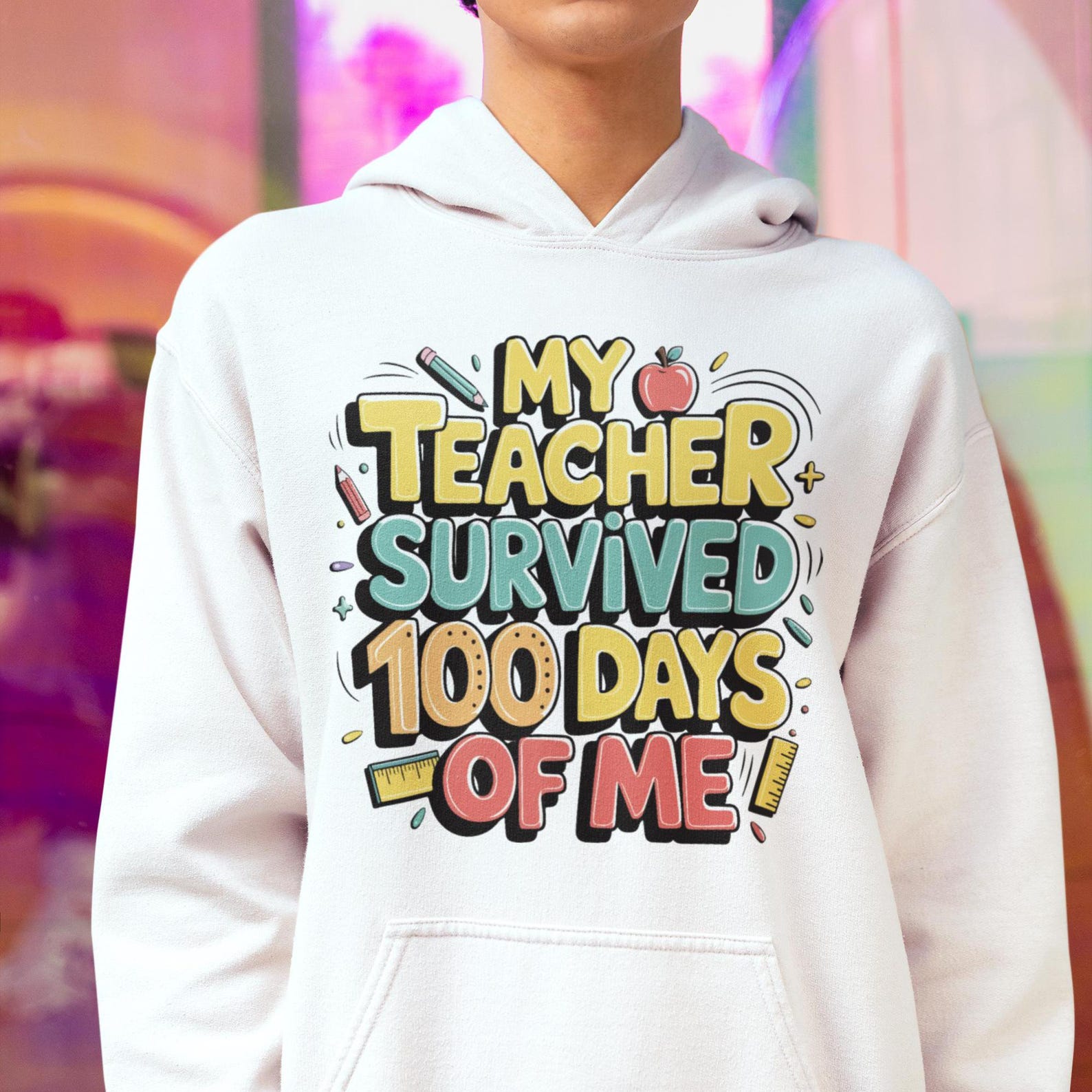 My Teacher Survived 100 Days of Me Png Svg Jpg Eps, 100th Days of ...