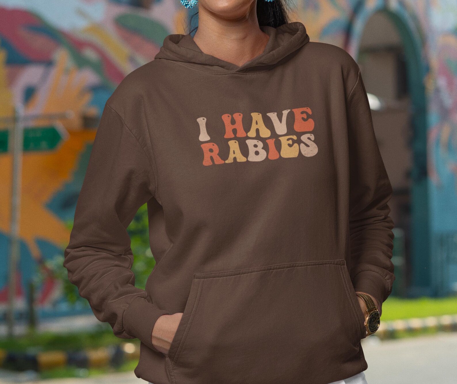 I Have Rabies Png Jpg, Funny Retro Vintage I Have Rabies Apparels Png ...