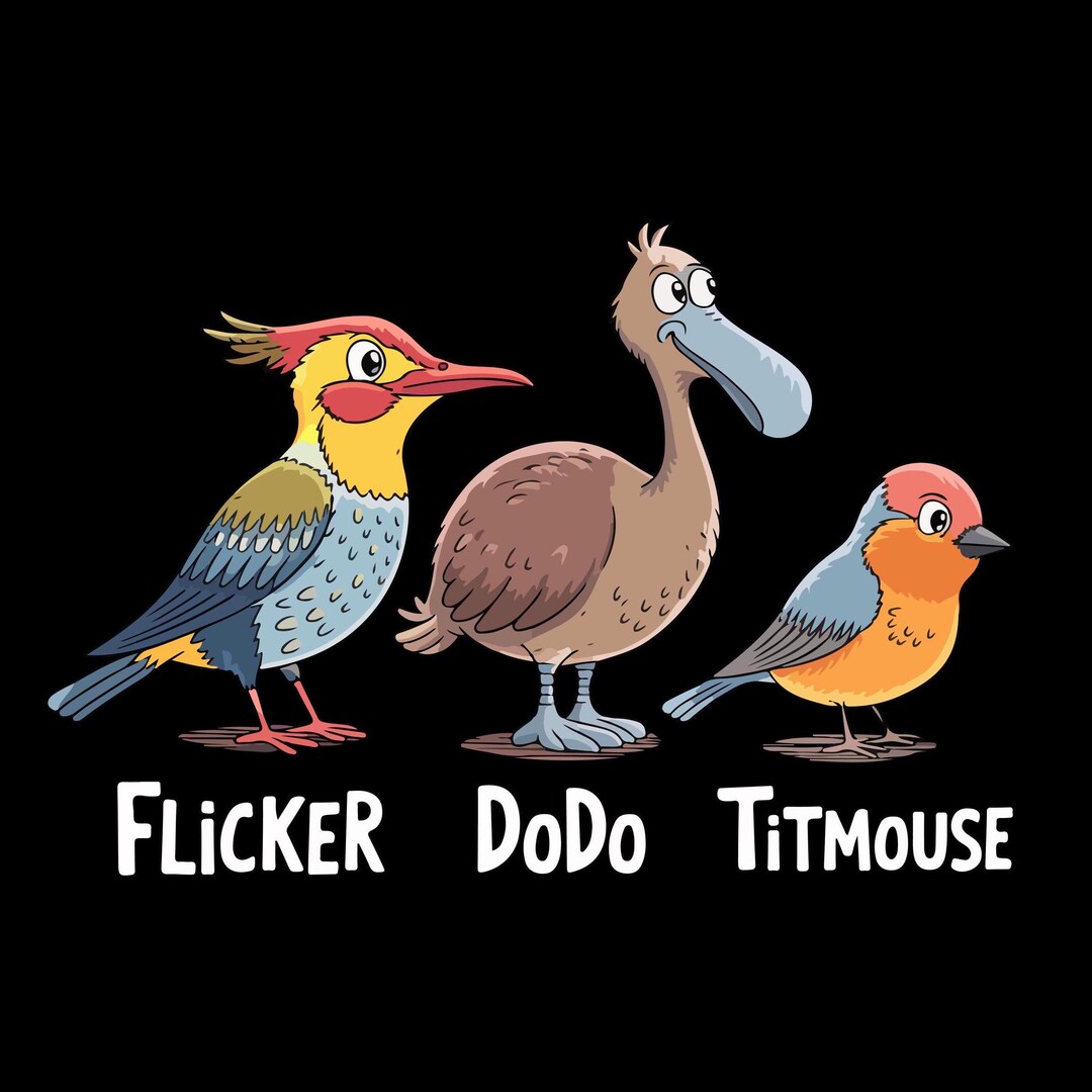 Flicker Dodo Titmouse Png Svg Eps, Bird Lover Png Svg Eps, Funny Bird ...