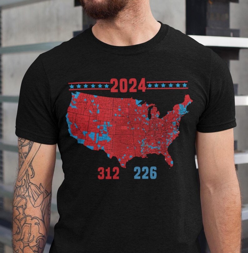 Trump Winner 312 Electoral Map PNG Svg Jpg Eps, 2024 Electoral Map ...