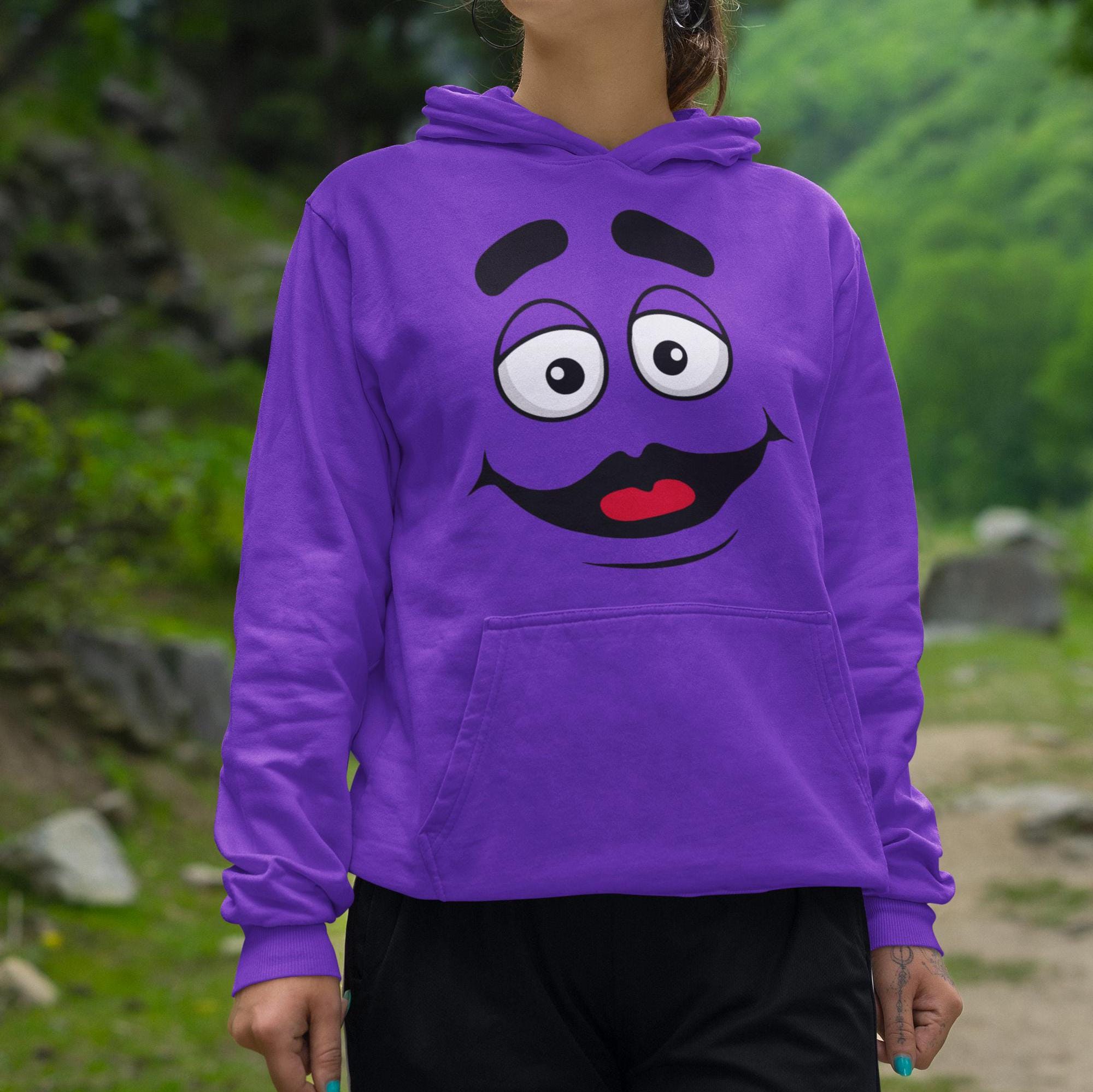 Funny Grimace Face Svg: Cartoon Halloween Design (digital File) - Etsy