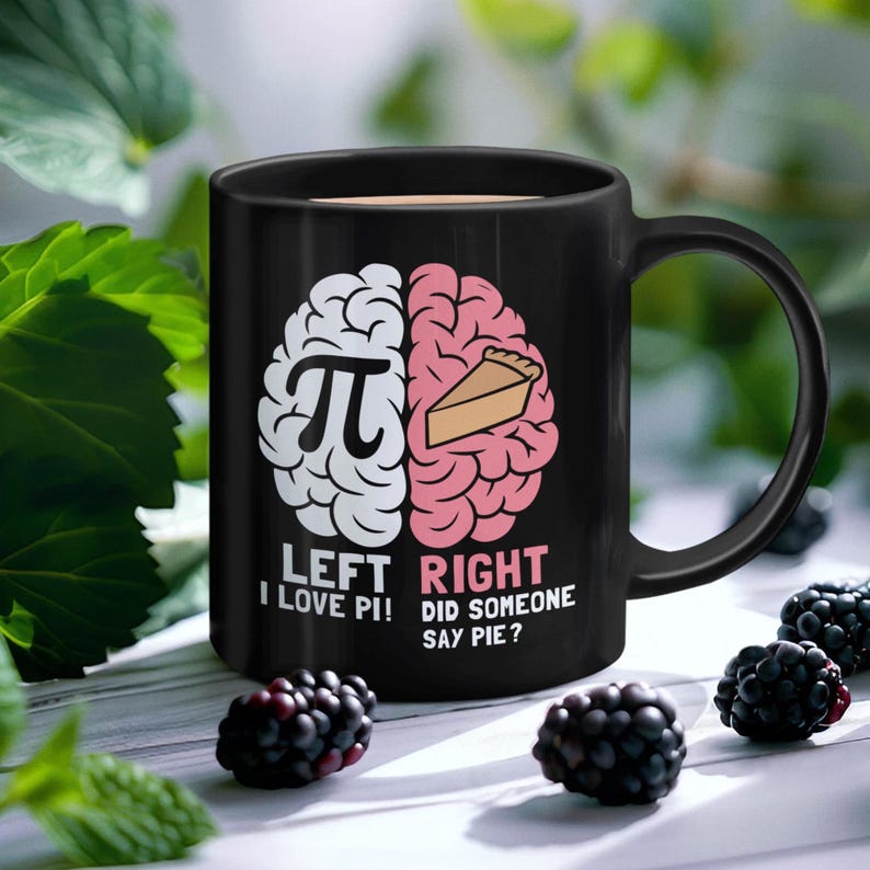 Pi Day Left Vs Right Brain Pie Png Svg Eps, Math Geek Png Svg Eps, Math ...