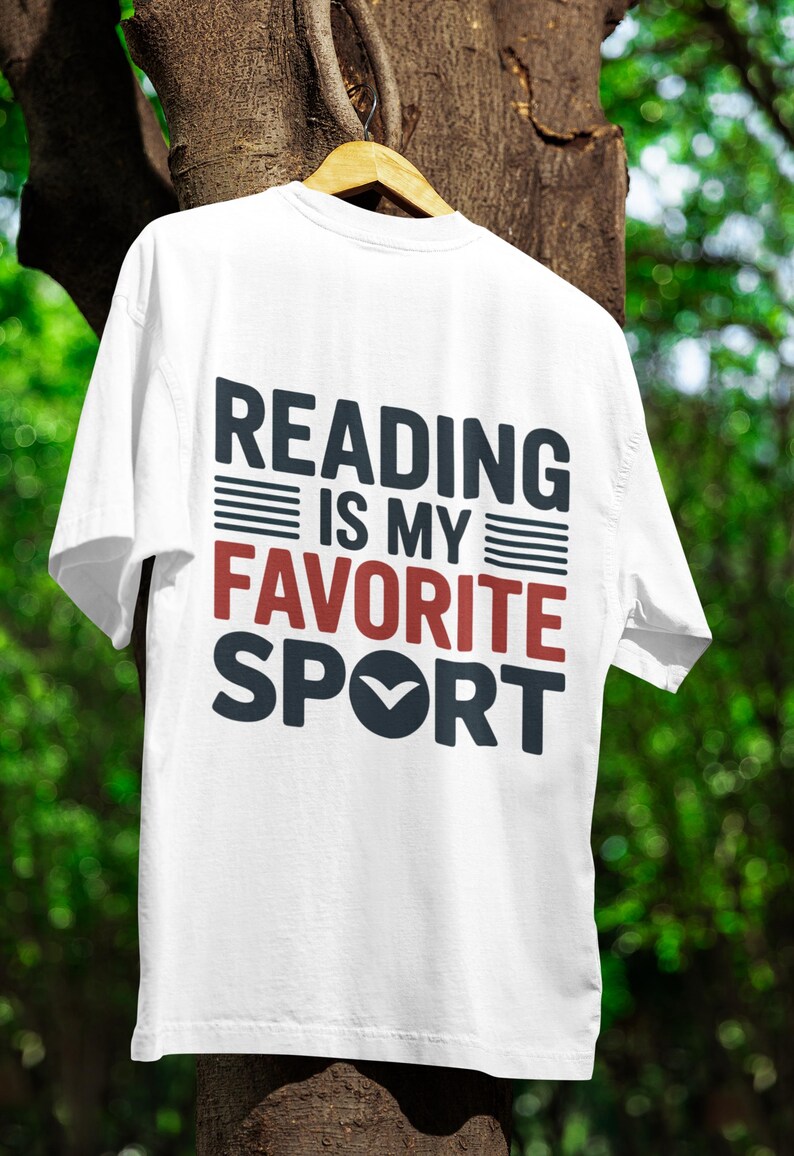 Reading is My Favorite Sport Png Svg, Book Lover Funny Quote Png Svg ...