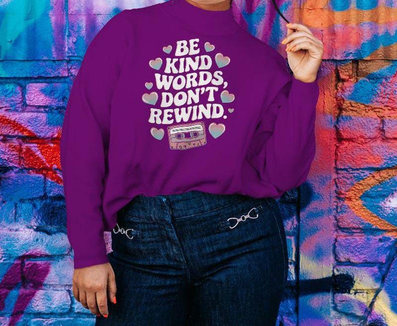 Be Kind Words Don't Rewind Svg Png Jpg Eps, Heart Cassette Tape Retro ...