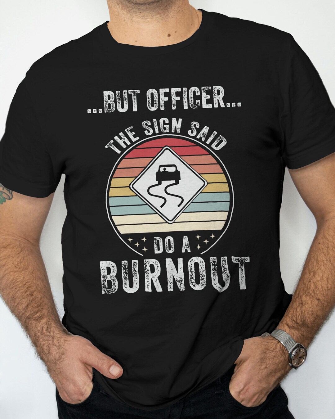 But Officer the Sign Said Do A Burnout Svg, Road Sign Svg, Digital ...