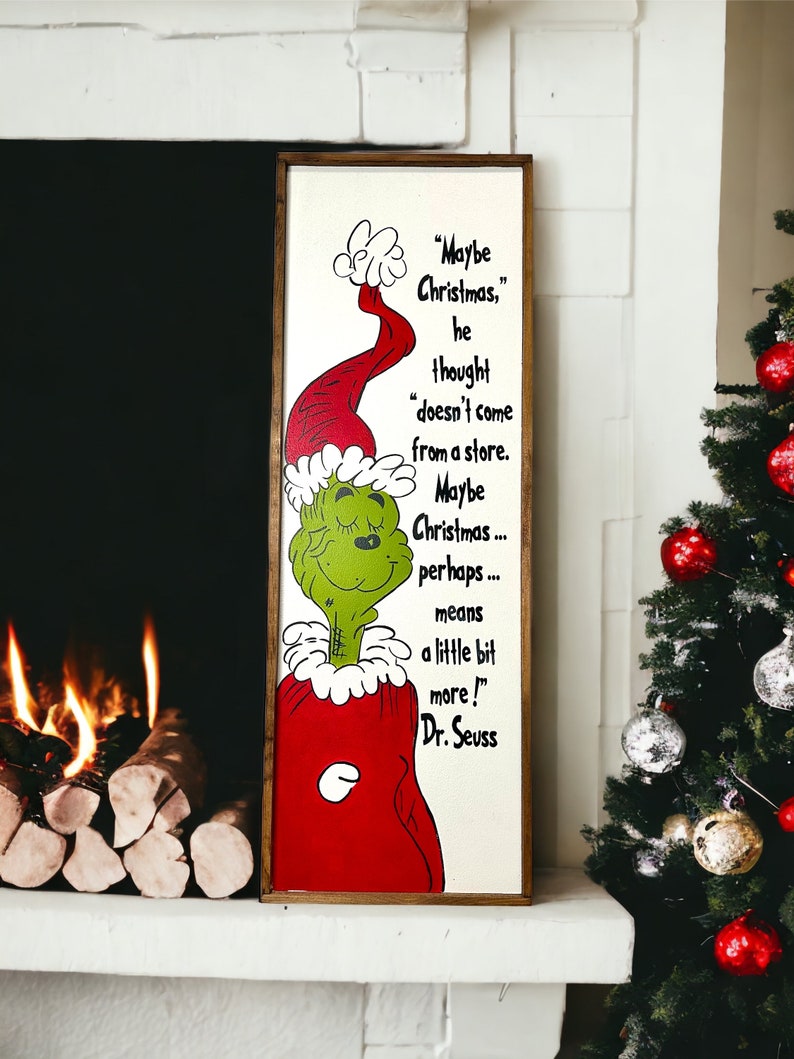 Handmade Grinch Sign - Etsy