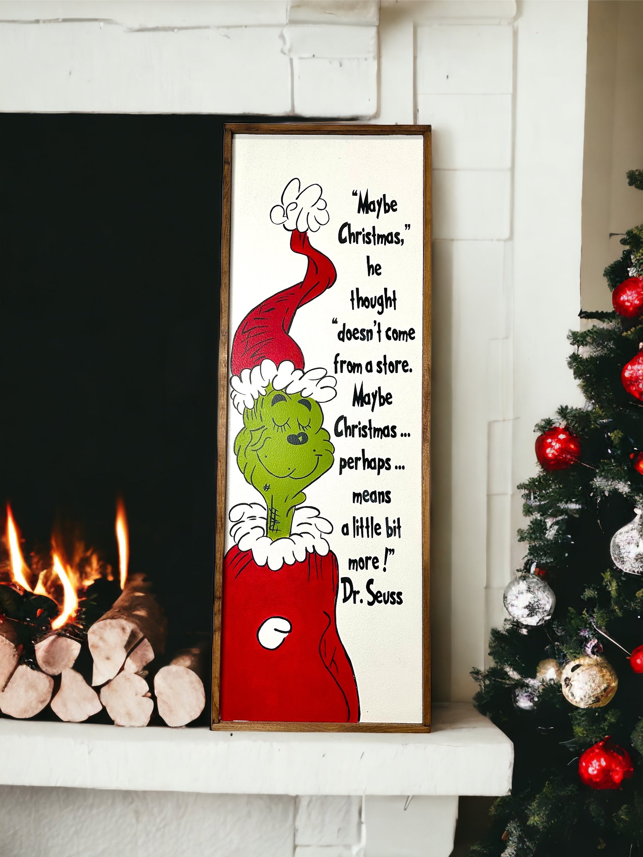 Handmade Grinch Sign - Etsy