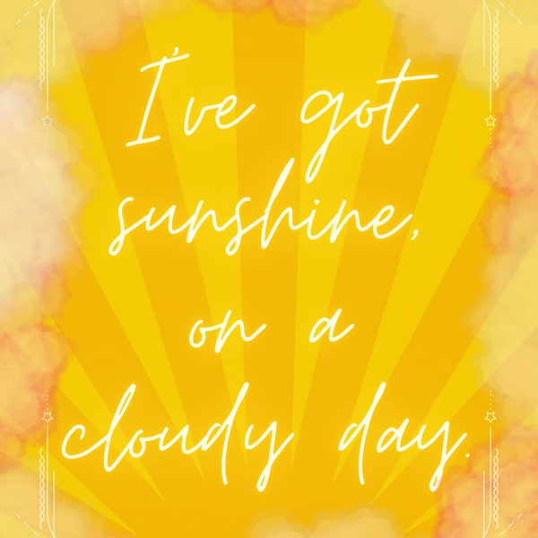 Ive Got Sunshine - Etsy
