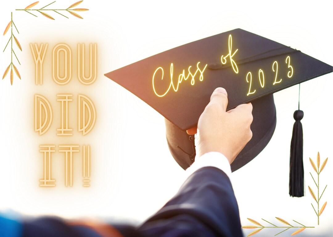 Class of 2023 Graduation Card You Did It - Etsy