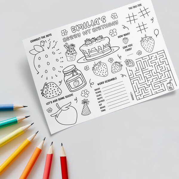 Strawberry Print - Etsy