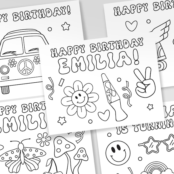 Two Groovy Printable Coloring - Etsy