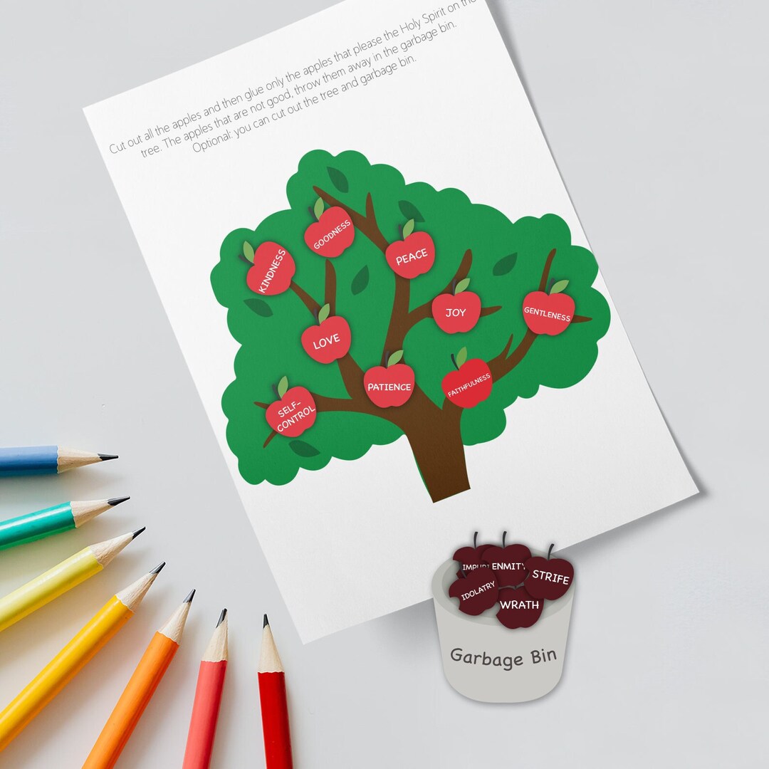 Fruits of the Spirit, Printable Activity for Kids, Bible Activities ...